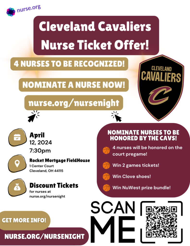 Cleveland Cavaliers Nurse Discount Tickets and Nurse Recognition ...