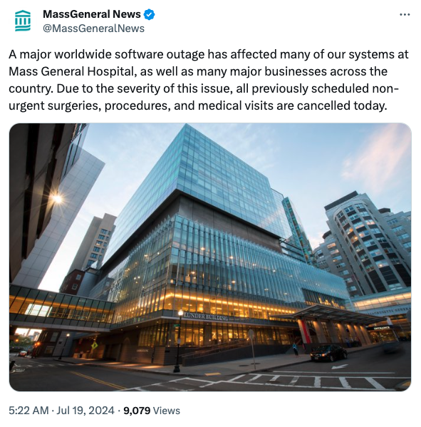 Massive Software Outage Paralyzes Hospital EMRs and Systems Globally ...